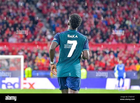 Bukayo Saka Reacts After Fail A Shoot During The Uefa Champions League