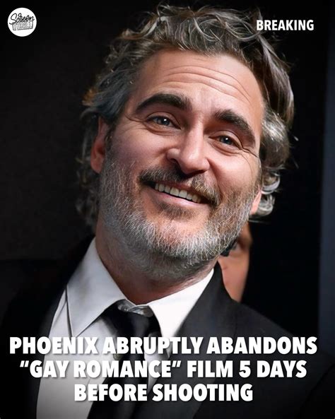 Joaquin Phoenix Has Dropped Out Of A Gay Romance Movie Five Days Before