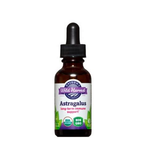 Oregons Wild Harvest Organic Astragalus Extract Herbal Supplement 1 Fl