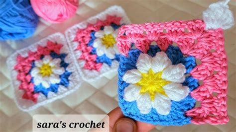 Infinity Blanket Crochet Flowers Granny Square Blanket 💯 Easy Wit
