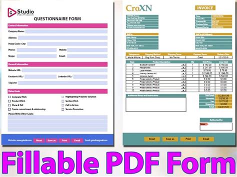 Design Interactive Fillable PDF Form In Acrobat Upwork