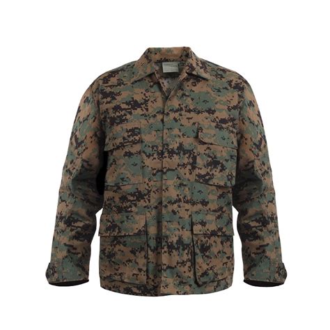 Woodland Digital Camo Bdu Shirt