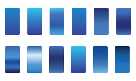 Blue Metallic Gradient Background Set Metallic Gradation Textures