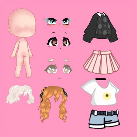 Gacha Club Body Template Printable Word Searches