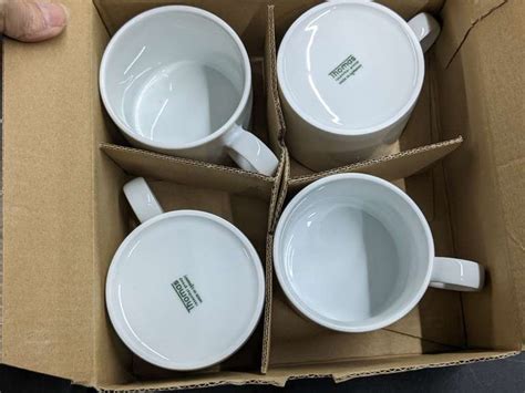 Rosenthal Weiss Loft Becher Mit Henkel Mug Goblet In Box Set Of 4 Lw