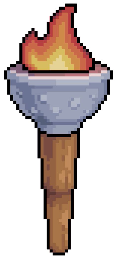 Torch Minecraft Pixel Art
