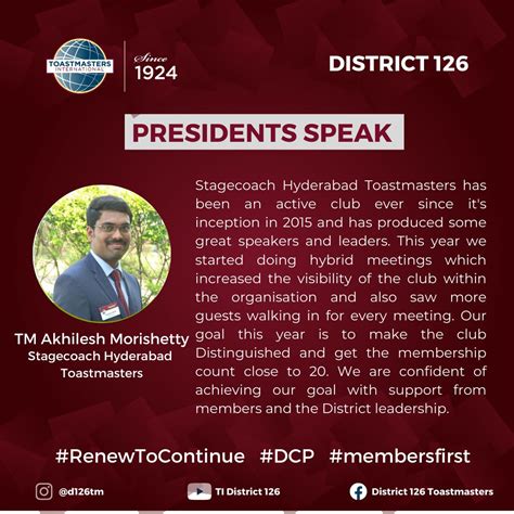 District 126 Toastmasters International On Linkedin Wecandoit Dcp