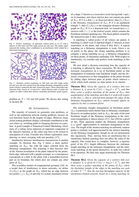 Euclidean Matchings In Ultra Dense Networks Deepai
