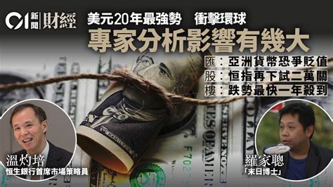 美元破廿年高 拆解對股樓影響 羅家聰樓市跌勢最快一年浮現