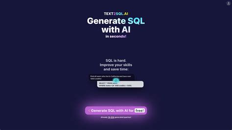 Text To Sql With Ai Text2sql