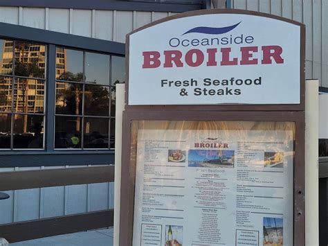 Menu At Oceanside Broiler Steakhouse Oceanside N Harbor Dr N