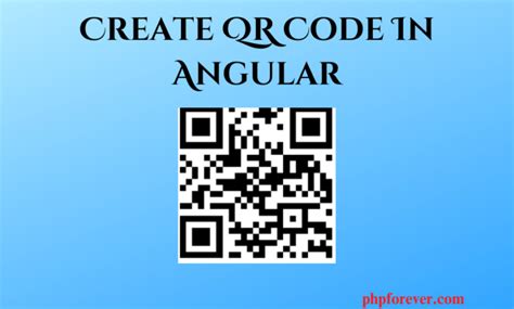 How To Generate Qr Code In Angular