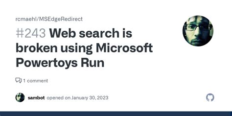 Web Search Is Broken Using Microsoft Powertoys Run Issue