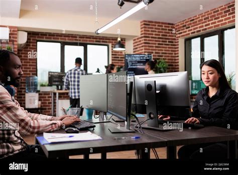 Software Developer Team Programming Encryption Applications To Be Used As Security Measure