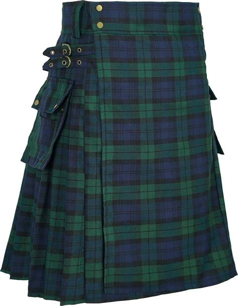 Usthirit Mens Kilt Scottish Tartan Kilt Highland Casual