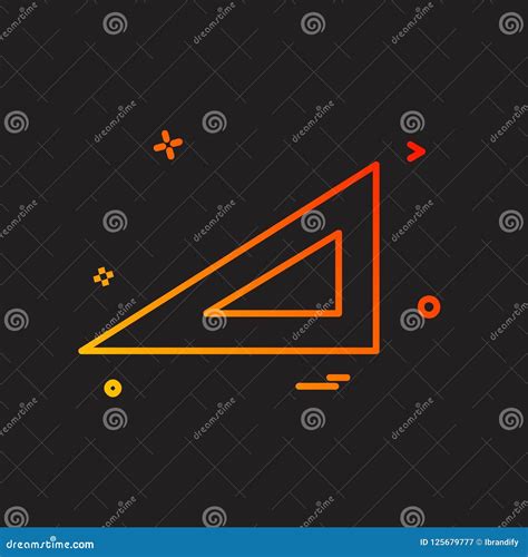 Geometry Scale Icon Design Vector Stock Vector Illustration Of