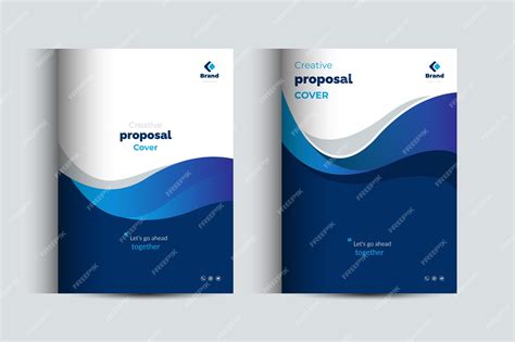 Premium Vector Creative Business Proposal Cover Design Template Adept