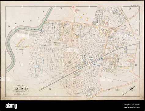 Atlas Of The City Of Boston West Roxbury Plate 23 Boston Mass