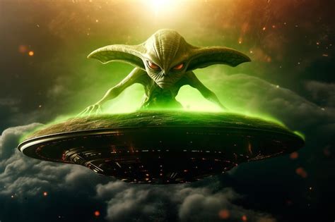 Premium Ai Image Alien Invasion On Earth Wallpaper