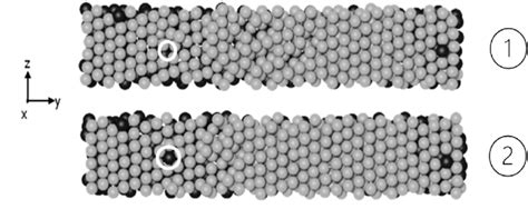 Slice From The Simulation Domain Showing The Diffusion Of An Al Atom Download Scientific Diagram