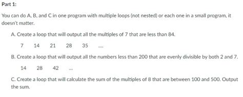 Solved C Programmig How Would The Whole Part 1 Be Coded