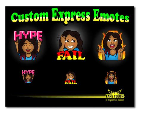 Create Custom Express Exclusive Twitch Emotes By Fare Touch Fiverr