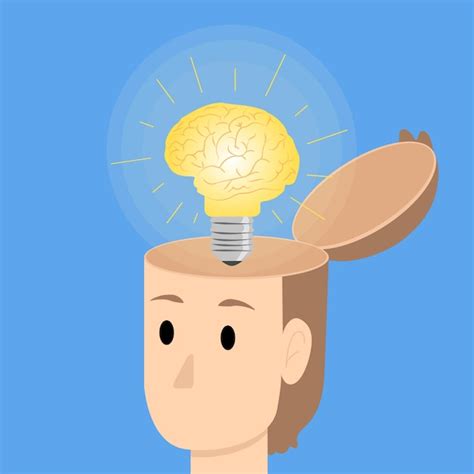 Premium Vector Man Having A Brilliant Idea Flat Illustration