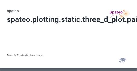 Spateo Plotting Static Three D Plot Pairwise Align Plots Spateo