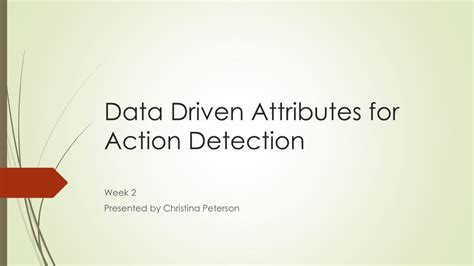 Ppt Data Driven Attributes For Action Detection Powerpoint