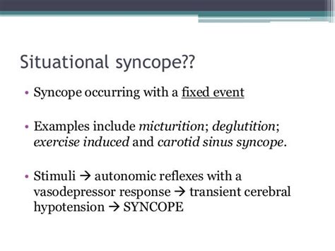 Syncope Presentation