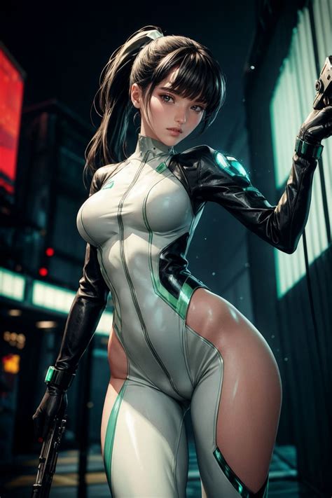 Rule 34 Ai Generated Asian Ass Black Hair Bodysuit Breasts Eve Stellar Blade From Behind