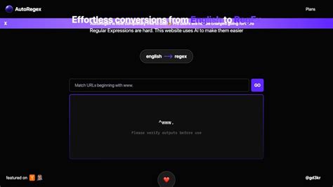 Regex AI AI Powered Regular Expression Generator Translator Tyy AI