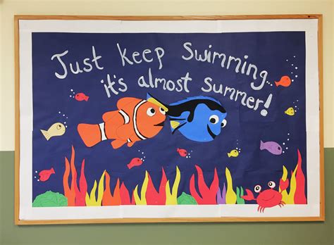Just Keep Swimming Finding Nemo Bulletin Board Summer Bulletin