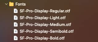 Ios SF Pro Display Font Not Working In SwiftUI View Stack Overflow