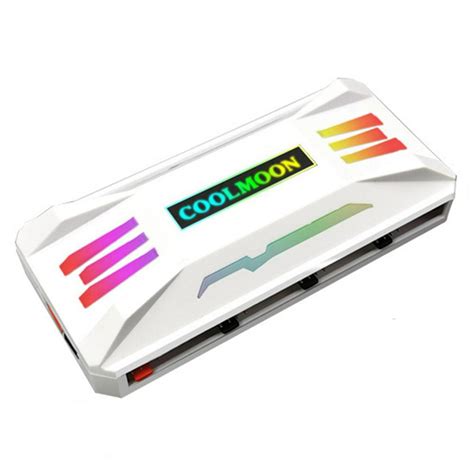 Coolmoon Controlador Rgb 4pin Pwm 5v 3pin Argb Control Remoto Del