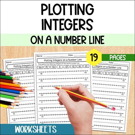 Plotting Integers On A Number Line Worksheets By Box Number 101 Tpt