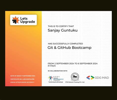 Guntuku Sanjay On Linkedin Git Github Versioncontrol Continuouslearning Letsupgrade