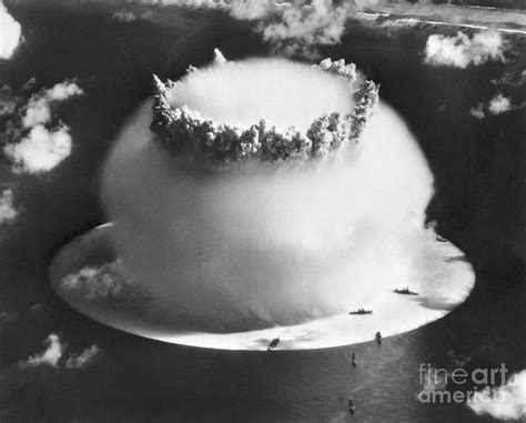 Condensation Cloud Of Nuclear Blast By Bettmann