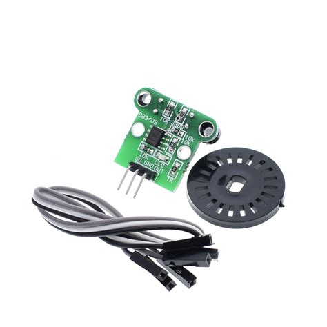 1set Hc 020k Double Speed Measuring Sensor Module With Photoelectric