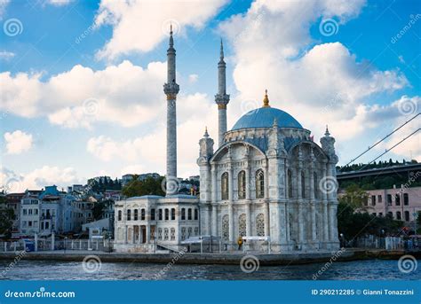 Close up of the Büyük Mecidiye Mosque the Splendid Jewel of Ortaköy