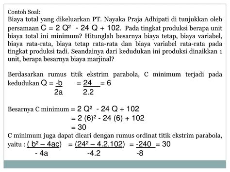 Detail Contoh Soal Fungsi Produksi Koleksi Nomer 13