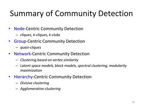 Ppt Community Detection And Graph Based Clustering Powerpoint