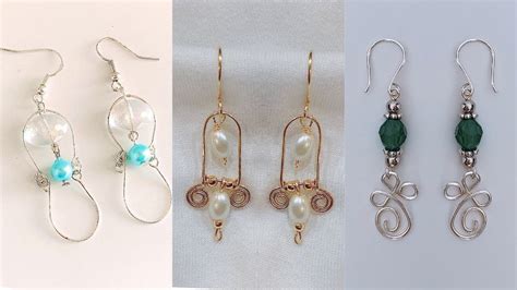 3 Easy Diy Earrings Simple Earrings Making At Home Handmade Jewelry