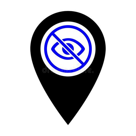 Hide Location Icon Stock Illustration Illustration Of Location 291883464