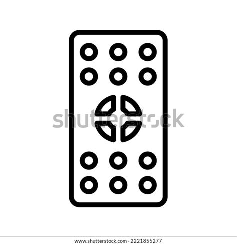 Remote Icon Thin Linear Remote Outline Stock Vector Royalty Free
