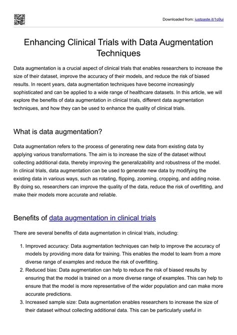 Ppt Enhancing Clinical Trials With Data Augmentation Powerpoint