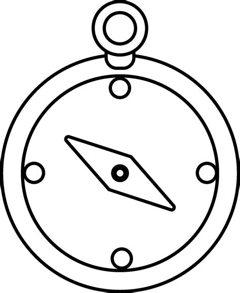 Compass In Black And White Color 24910254 Vector Art At Vecteezy
