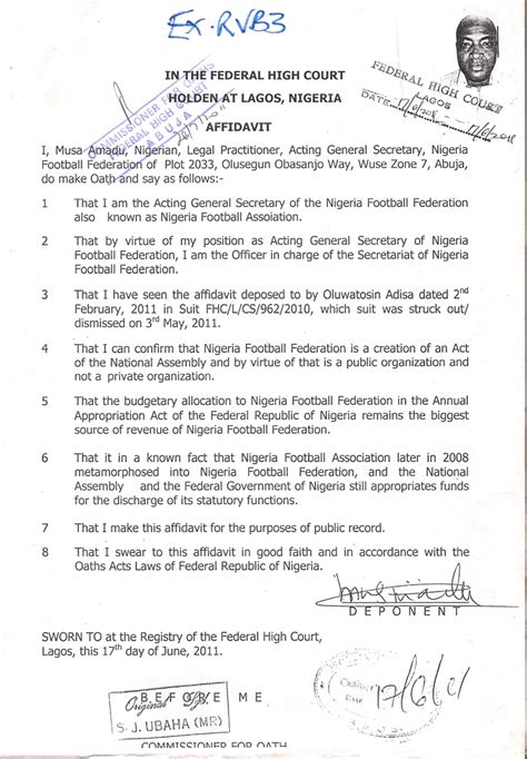 Fraud Affidavit Template