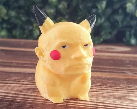 The Rockachu Pikachu X The Rock 3d Printed Figure Etsy
