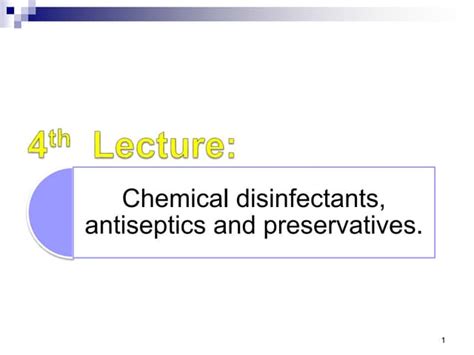 The Common Disinfectants Used For Disinfectionppt